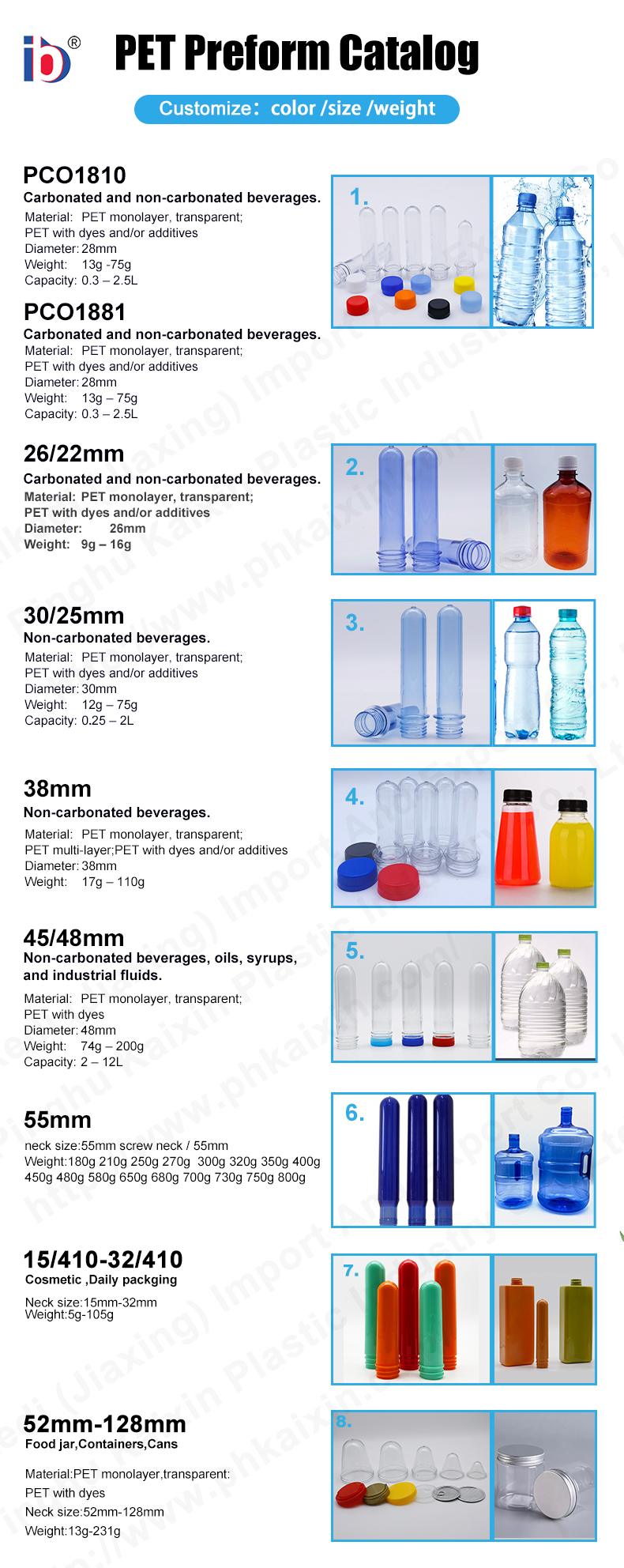 Pet Preform Price Blow Molding Machine 8 Gram Pet Preforms in Egypt ...